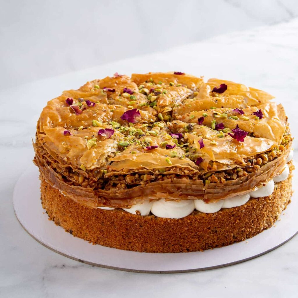 Tort Baklava cu fistic - Pastry Workshop