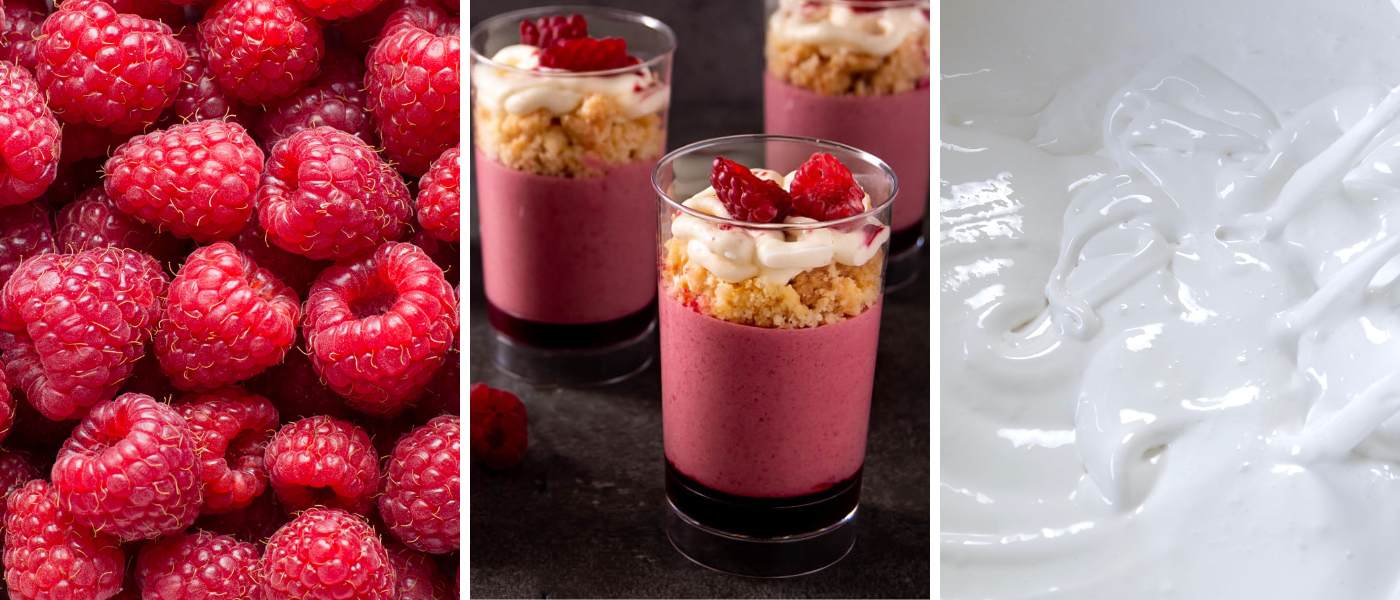 Mousse de Zmeura cu Bezea Italiana - Pastry Workshop